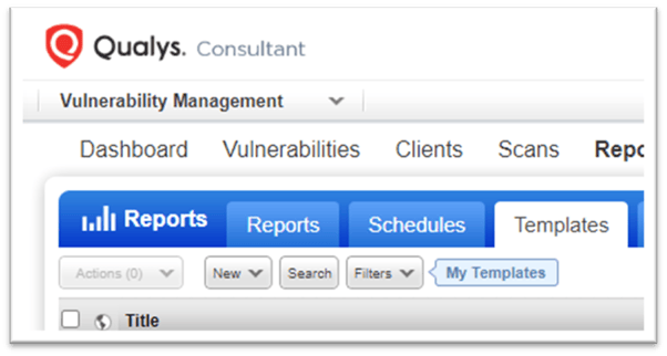 Qualys Technical Template Setup