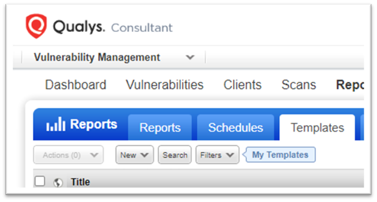 Qualys Technical Template Setup