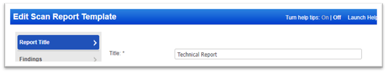 Qualys Technical Template Setup