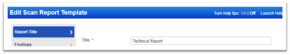 Qualys Technical Template Setup