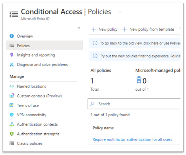 Microsoft 365 Conditional Access MFA/2FA and Security Defaults