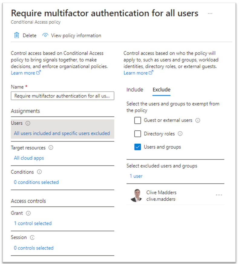 Microsoft 365 Conditional Access MFA/2FA and Security Defaults