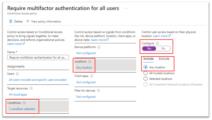Microsoft 365 Conditional Access MFA/2FA and Security Defaults
