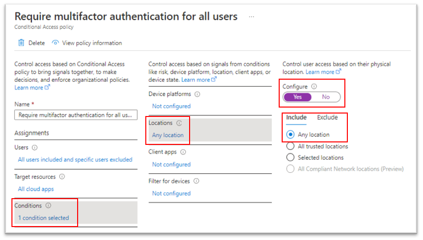 Microsoft 365 Conditional Access MFA/2FA and Security Defaults