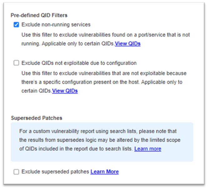 Qualys Technical Template Setup