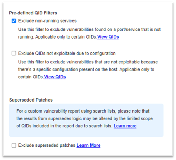 Qualys Technical Template Setup