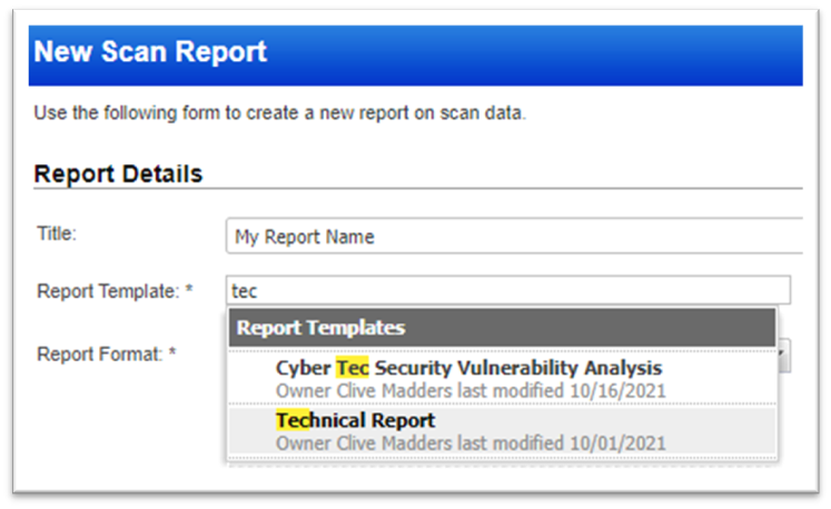 Qualys CE+ Report Creation