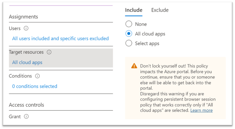 Create a Device-Compliant Conditional Access Policy within Intune.